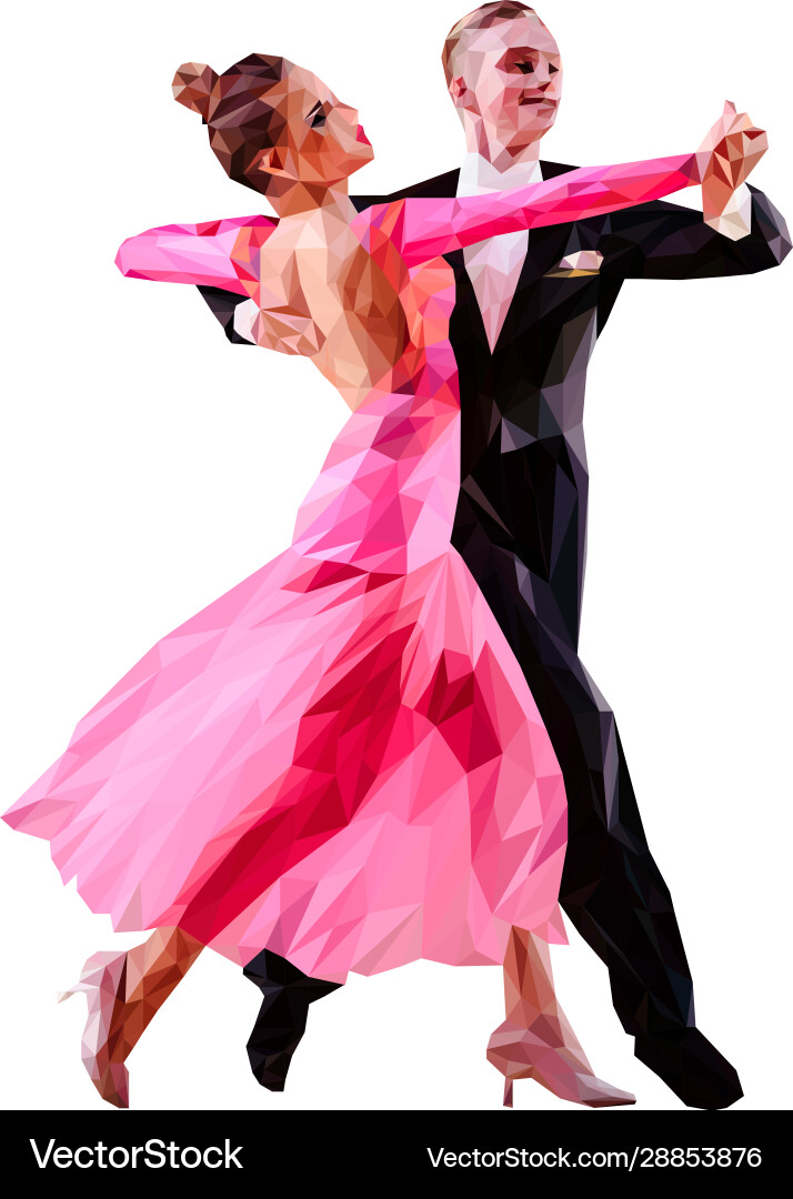 Ballroom Dance Couple Royalty Free Vector Image