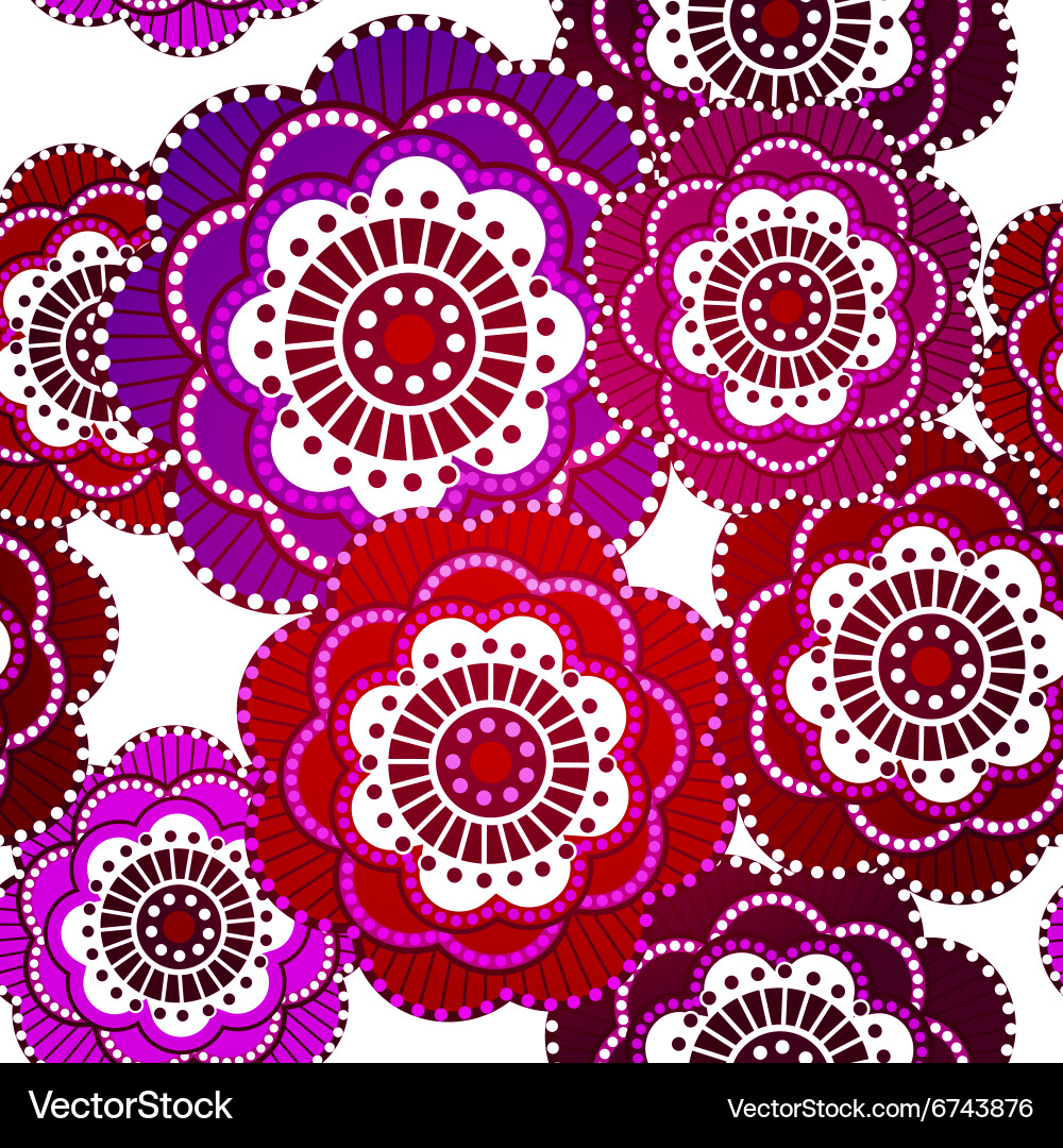 Floral Abstract Pattern Royalty Free Vector Image