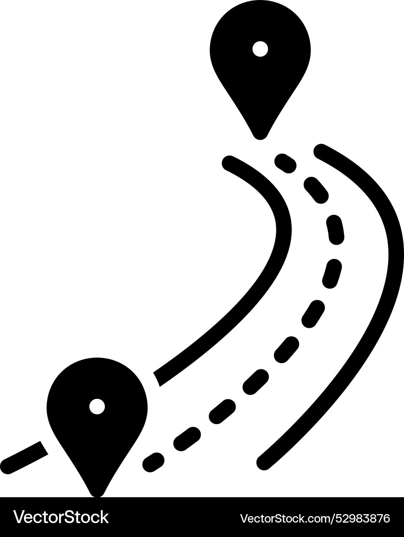 Route Royalty Free Vector Image - VectorStock