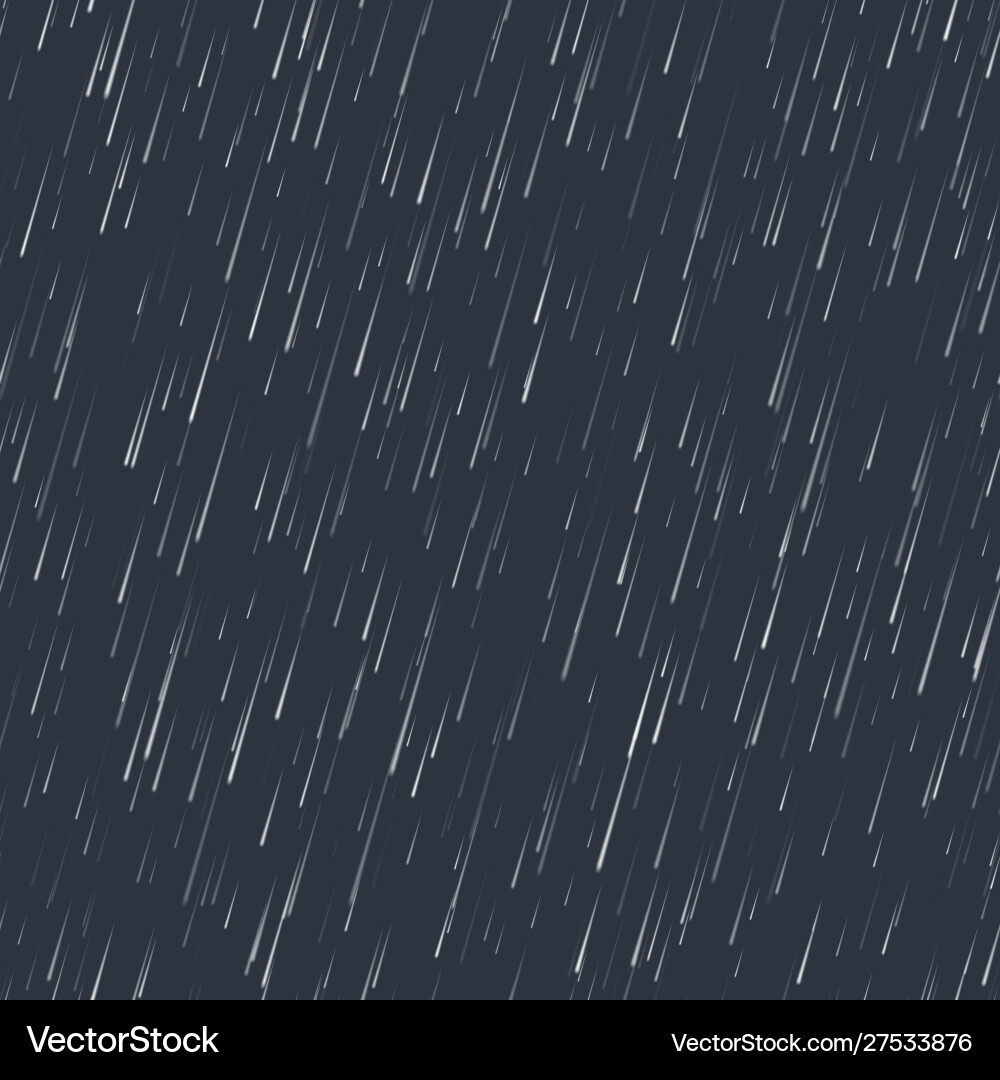 Seamless rainfall texture rain drop effect Vector Image