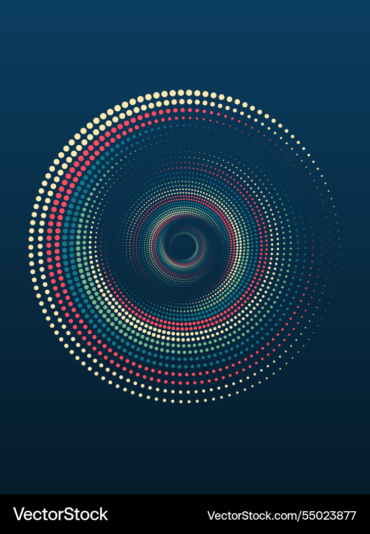 Circular equalizer of sound waves Royalty Free Vector Image