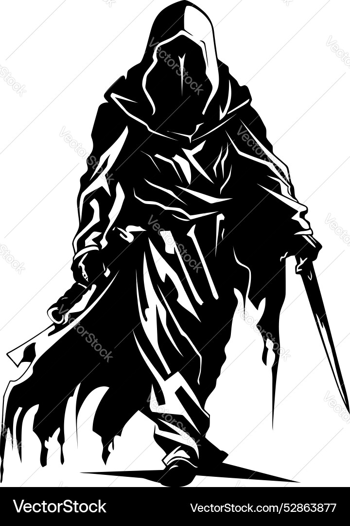 Phantom executioner combat reaper emblem spectral Vector Image