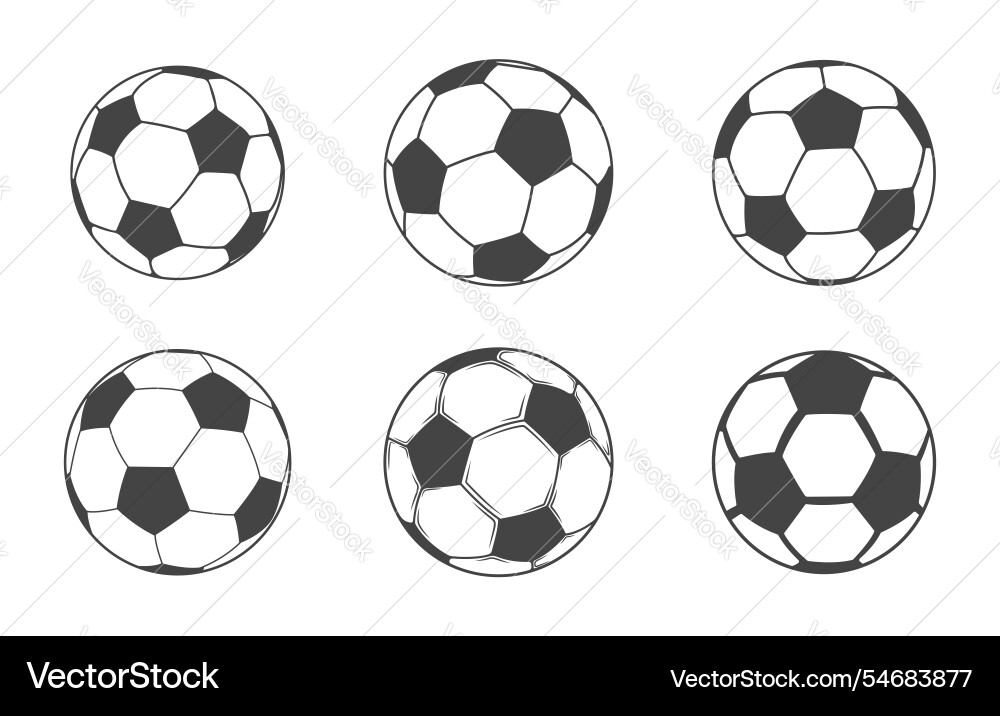 Soccer Ball Outline Royalty Free Vector Image - VectorStock