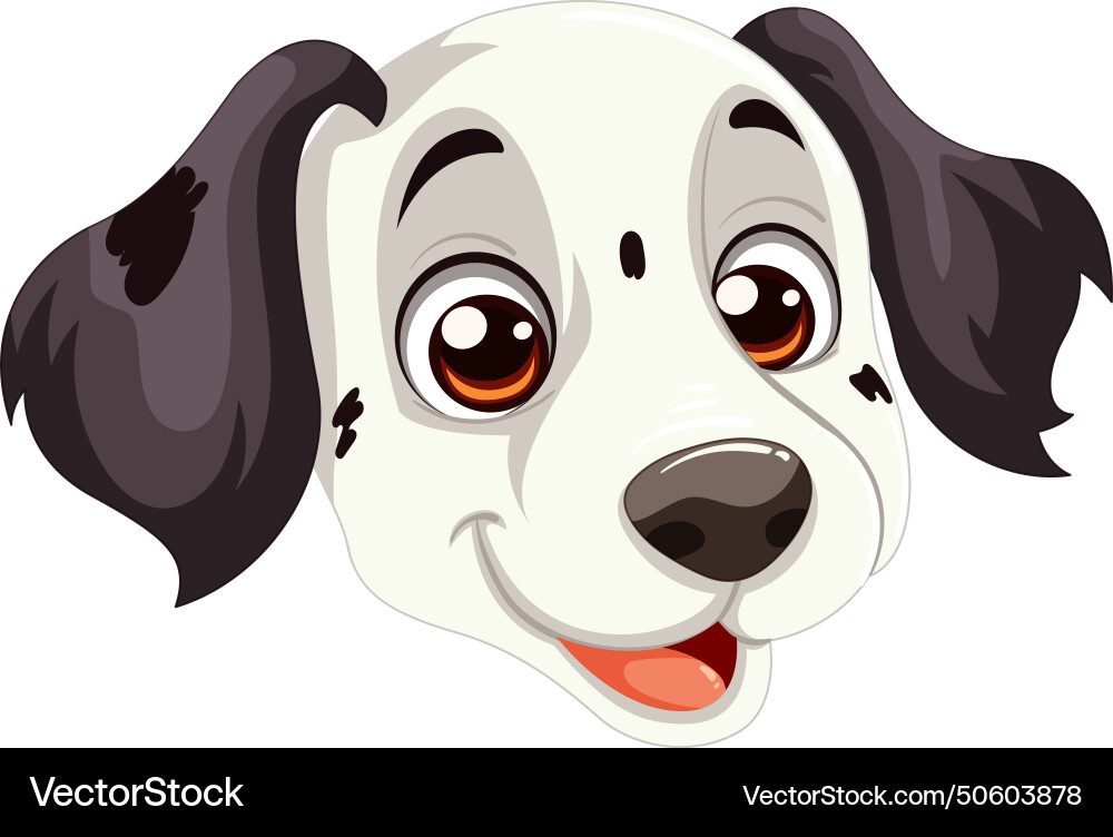 A cheerful spotted dog Royalty Free Vector Image