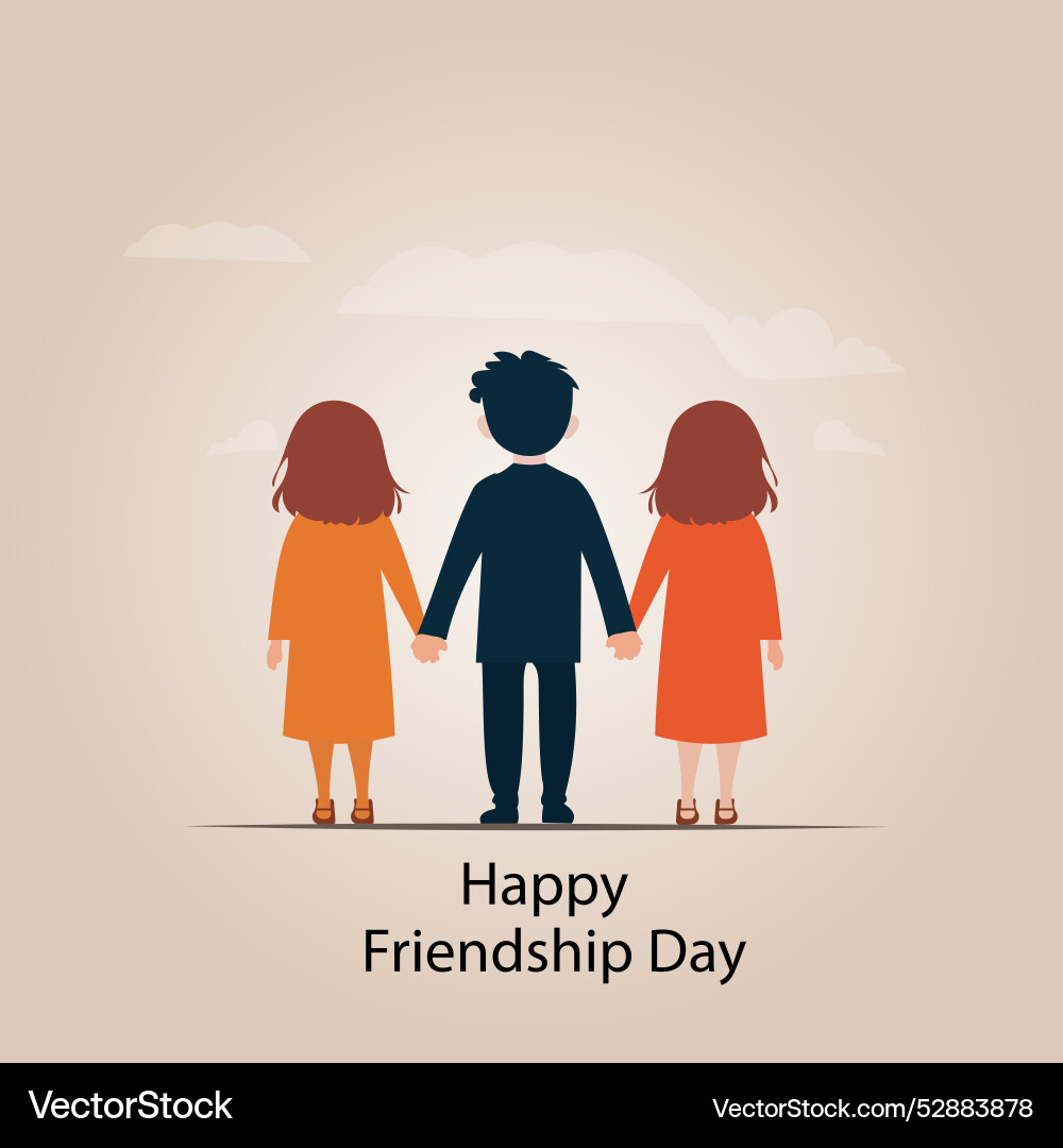 Friendship day flyerposter template Royalty Free Vector