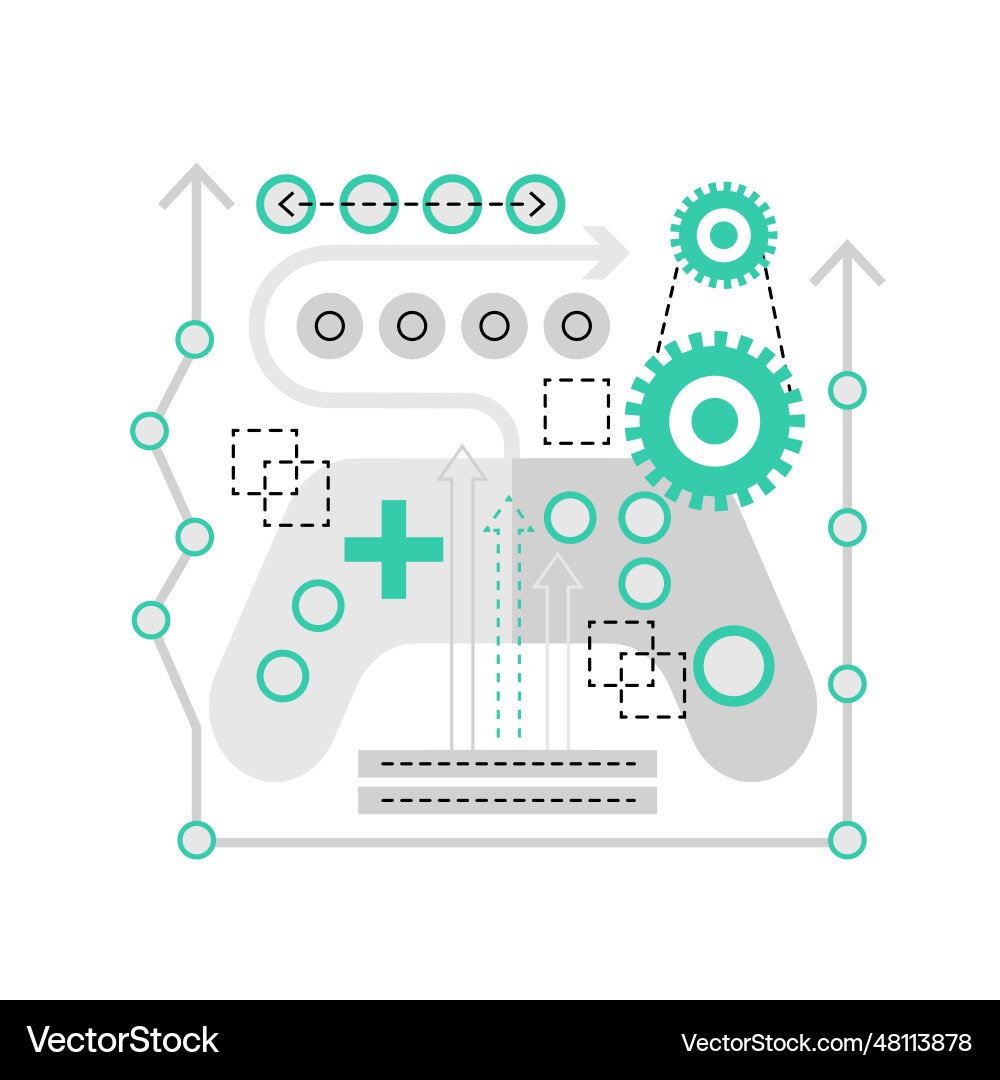 Game pad controller Royalty Free Vector Image - VectorStock