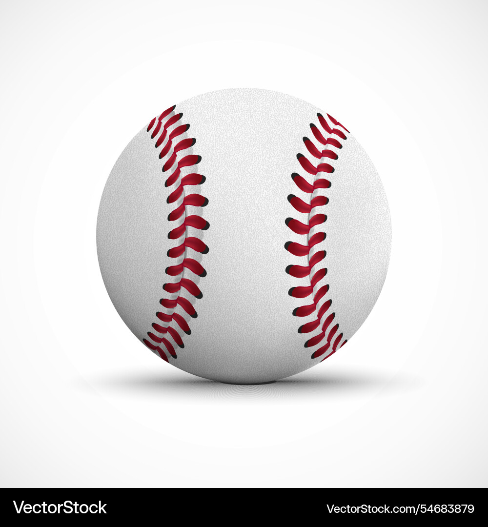 Baseball ball Royalty Free Vector Image - VectorStock
