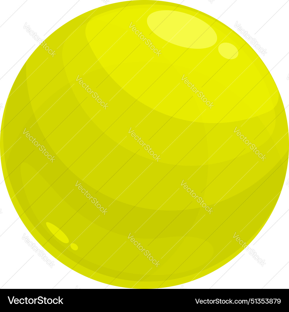 Bright yellow tennis ball Royalty Free Vector Image