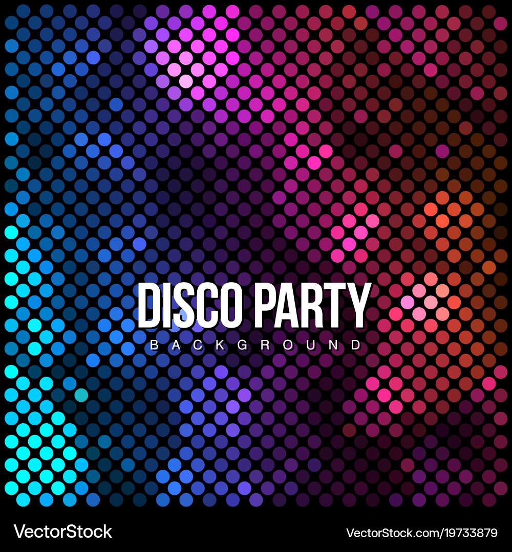 Disco digital background Royalty Free Vector Image