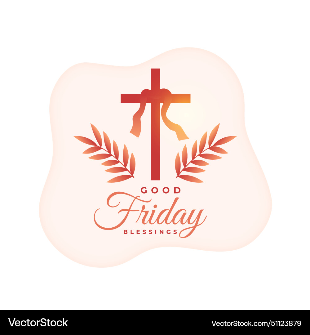 Elegant holy week good friday religious Royalty Free Vector