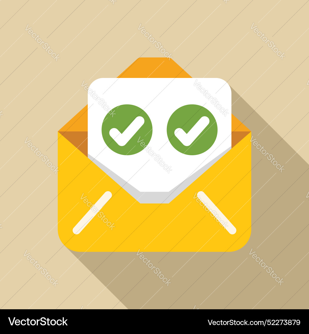 Email marketing campaign showing successful open Vector Image