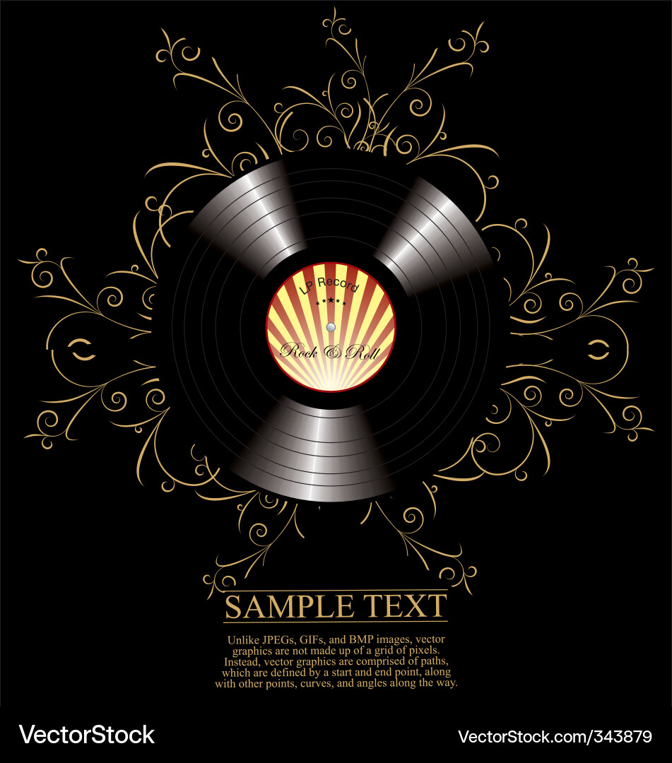 Vinyl background Royalty Free Vector Image - VectorStock