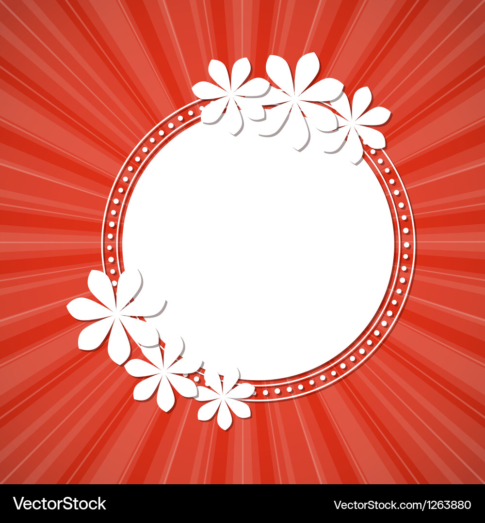 Floral Spring Frame Royalty Free Vector Image - VectorStock
