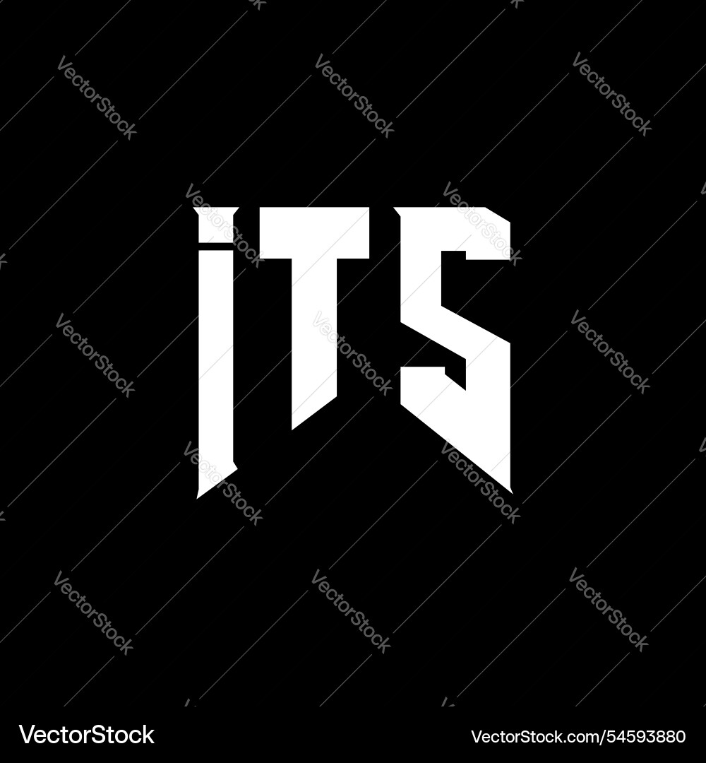 Its letter logo design for technology company Vector Image