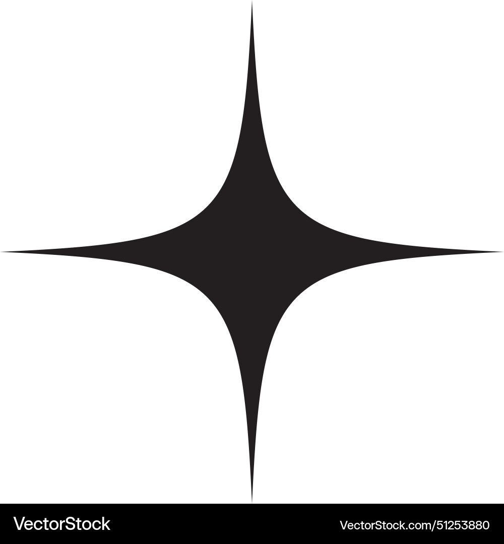 Star sparkle icons collection futuristic shape Vector Image