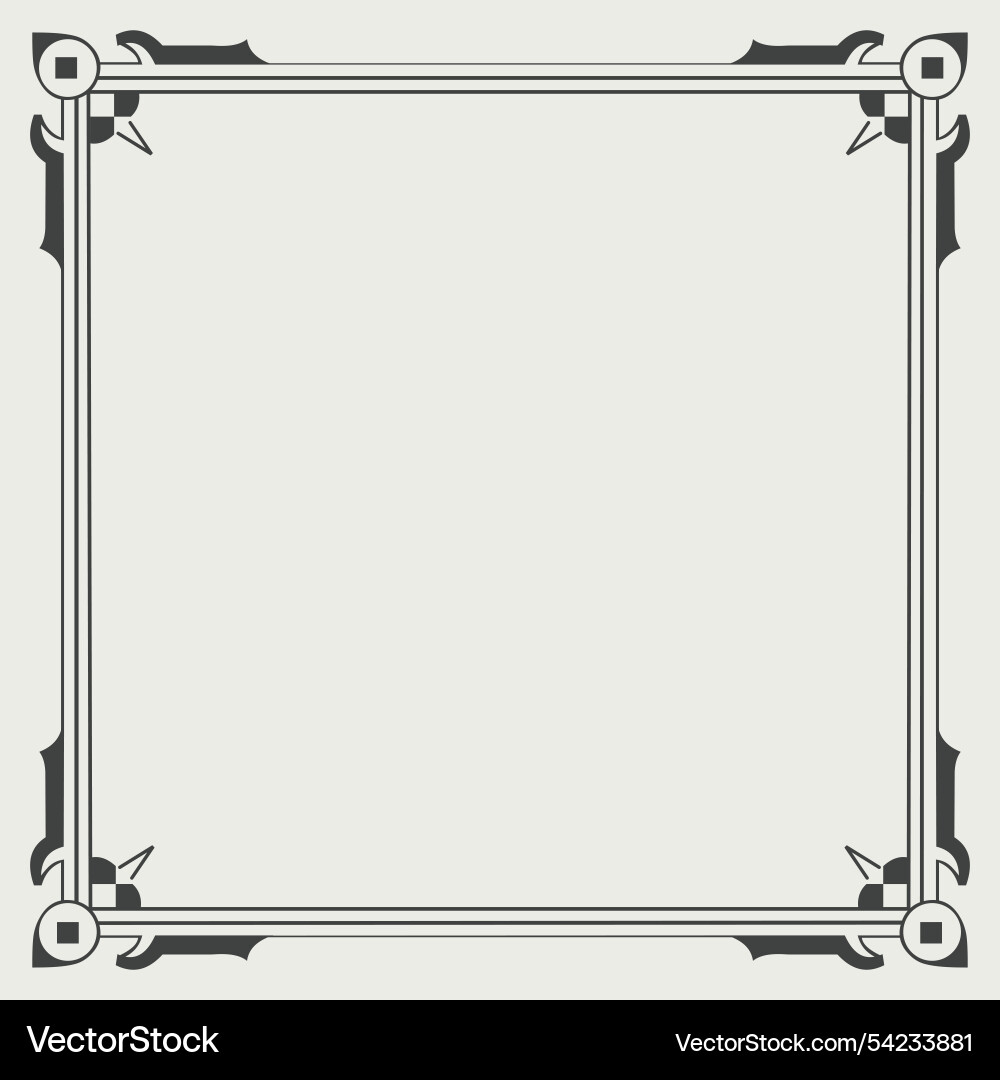 Best decorative border Royalty Free Vector Image