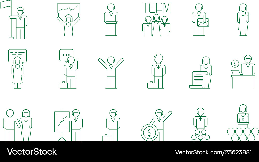 Business group icon office work people team Vector Image