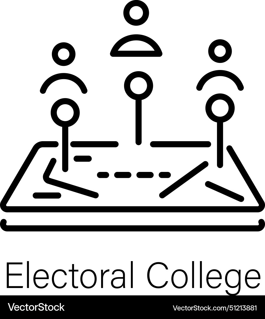 Electoral college Royalty Free Vector Image - VectorStock