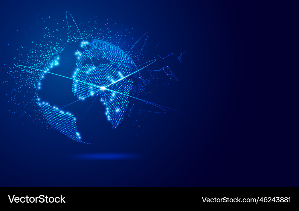 Globaltech Royalty Free Vector Image - VectorStock