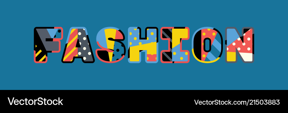 Fashion concept word art Royalty Free Vector Image