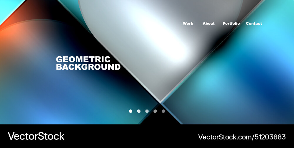 Geometric background filled with triangles Vector Image