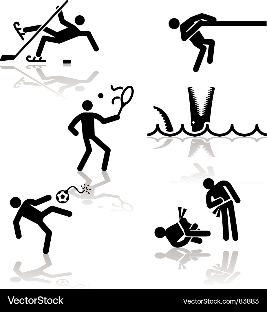Sports Activity Icons Royalty Free Vector Image