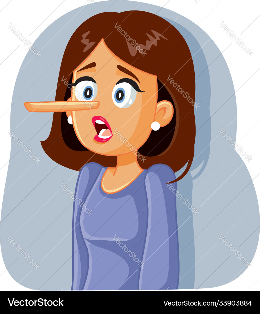 Deceptive Woman Cartoon Royalty Free Vector Image