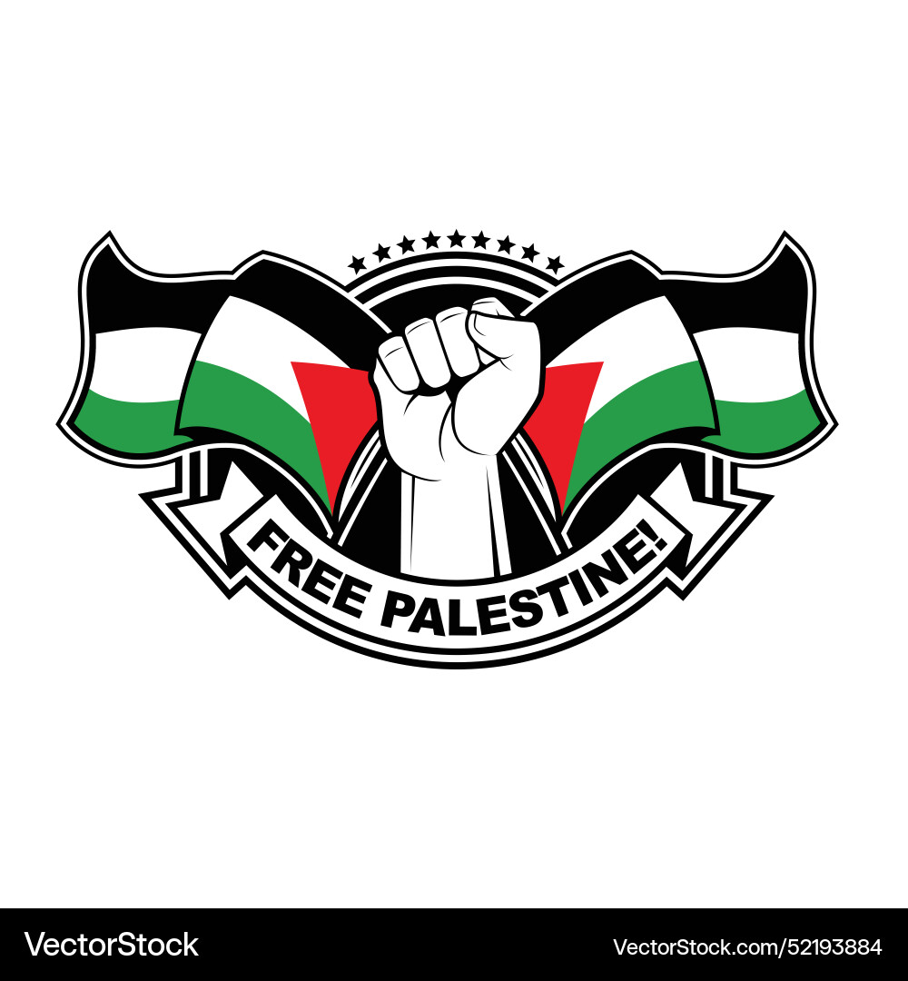 Freies palestinisches Emblem Lizenzfreies Vektorbild