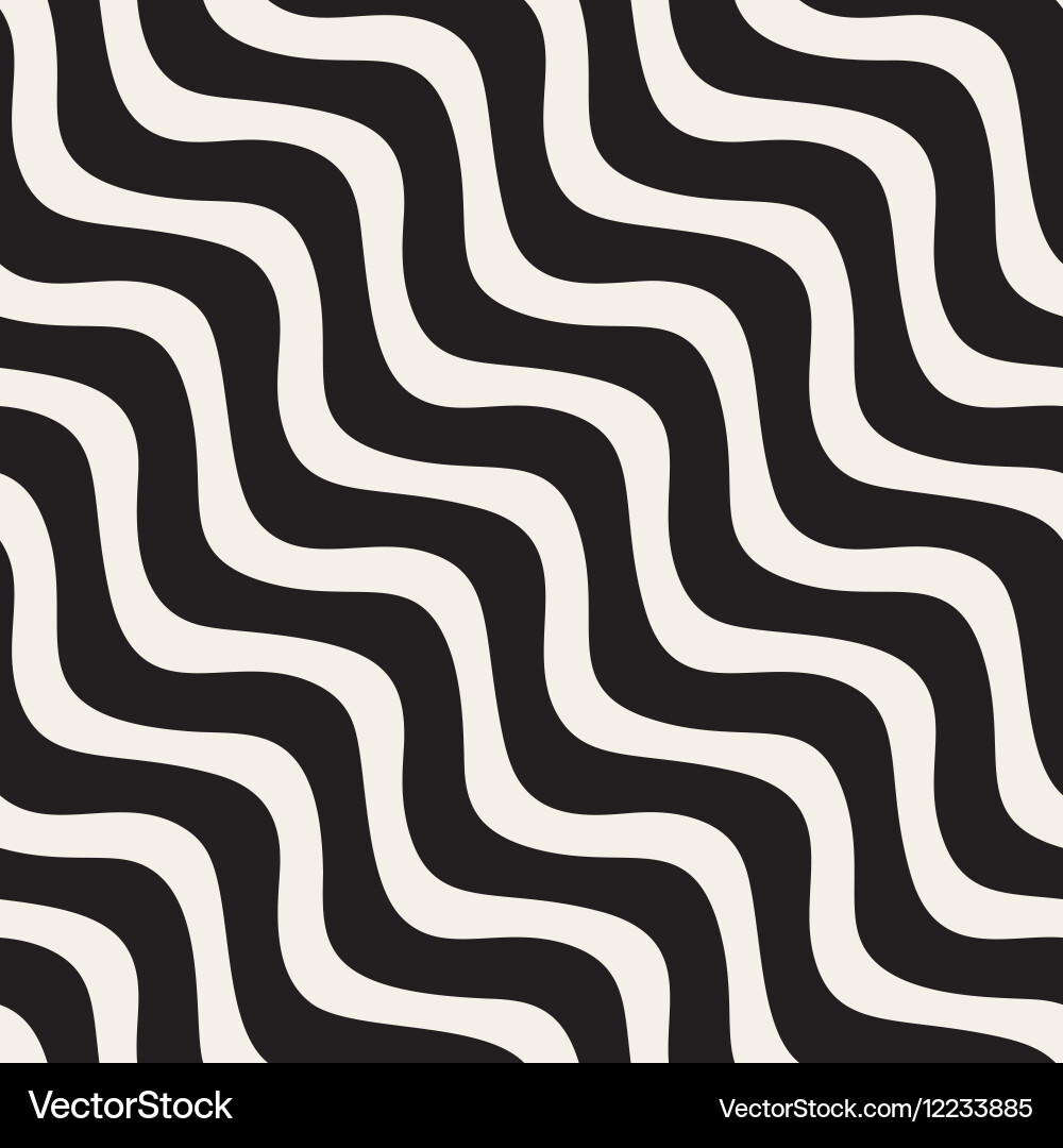 Black and White Ripple Wave Pattern Royalty Free Vector