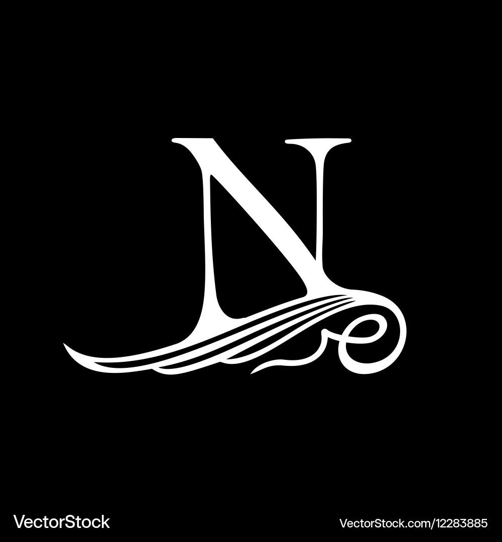Calligraphy Letter N Vector Images (over 9,500)