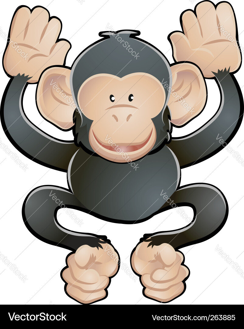 Chimpanzee Royalty Free Vector Image - VectorStock