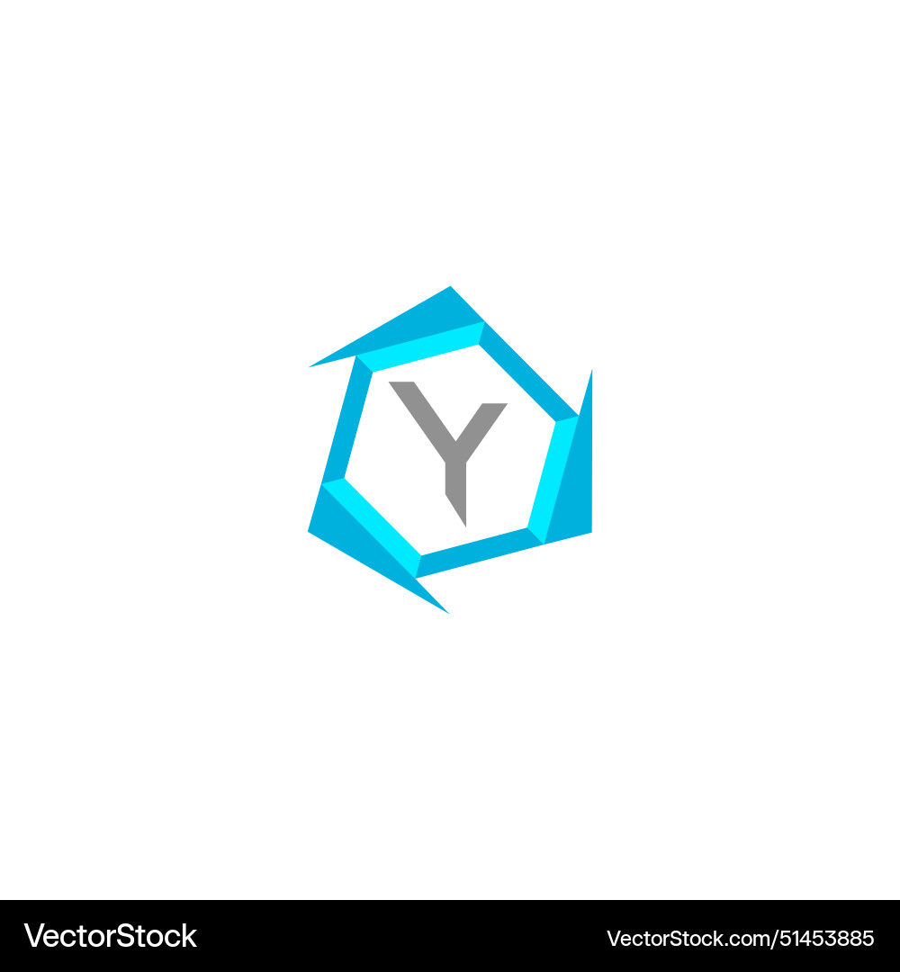 Letter y professional logo icon for tech business Vector Image