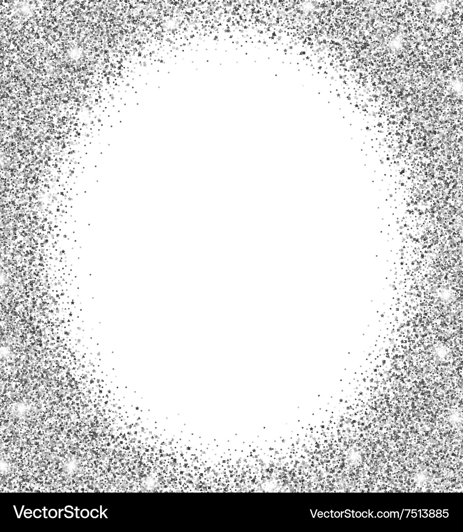 Silver Glitter Sparkle Background Royalty Free Vector Image