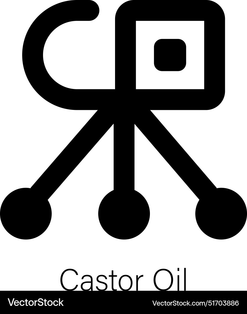 Castor oil Royalty Free Vector Image - VectorStock