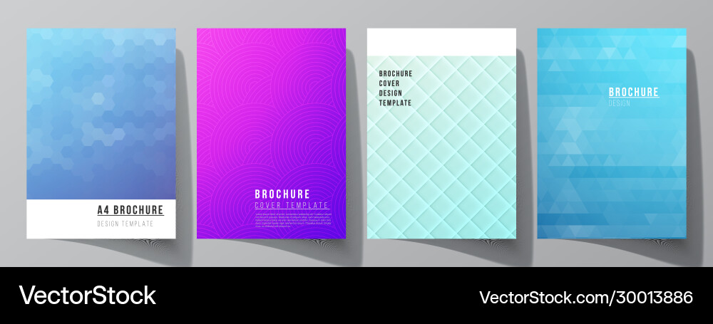 Layout a4 format modern cover Royalty Free Vector Image