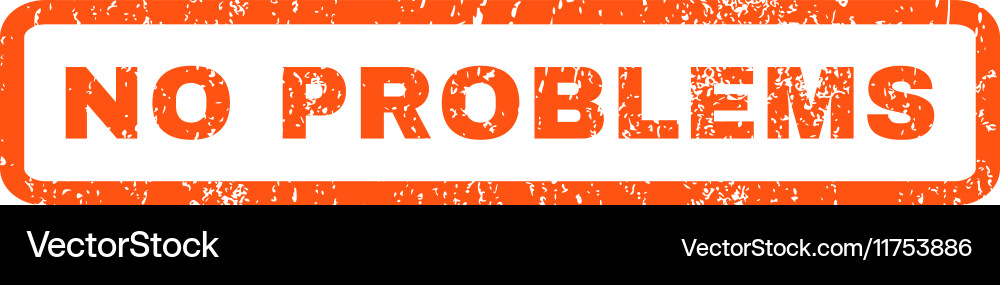 No problems rubber stamp Royalty Free Vector Image