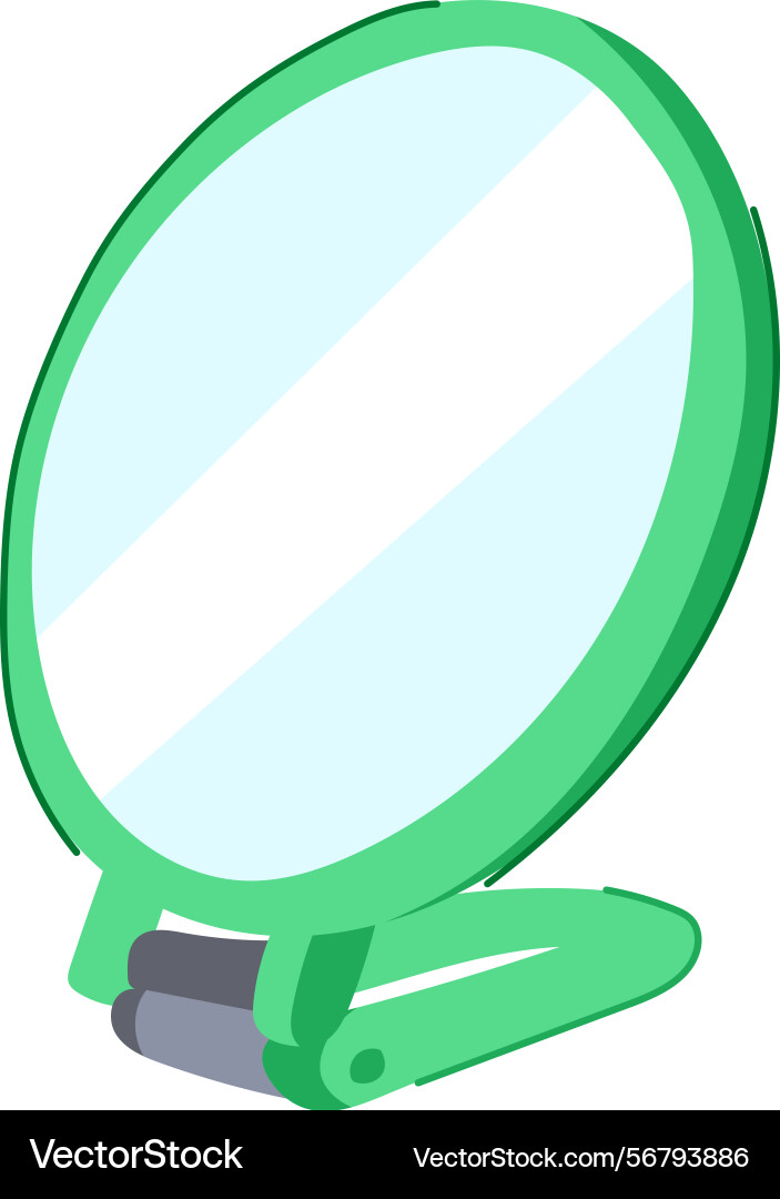 Phonetics speech therapy mirror cartoon Royalty Free Vector