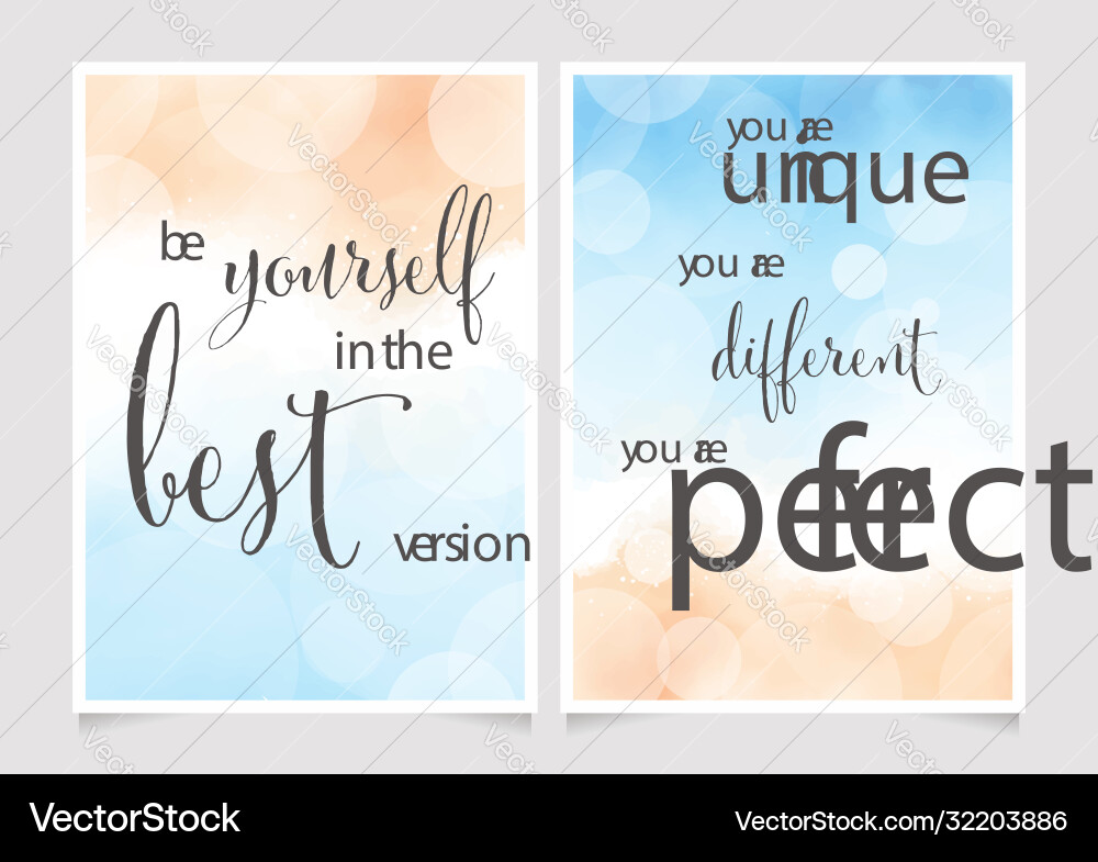 Watercolor Self-Love Quote Royalty Free Vector Image
