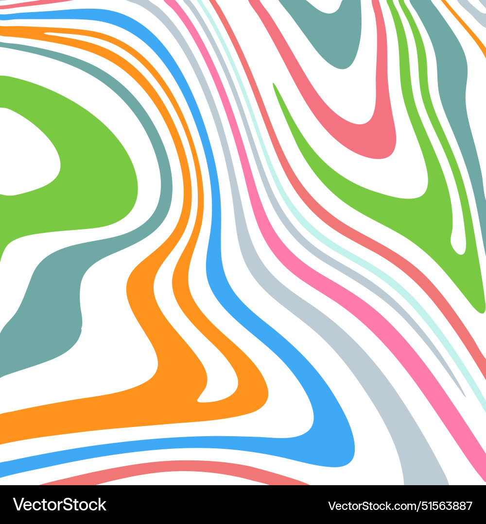 Abstract background with colourful warped line Vector Image