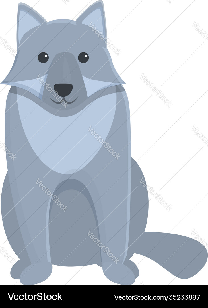 Old wolf icon Cartoon Stil Lizenzfreies Vektorbild