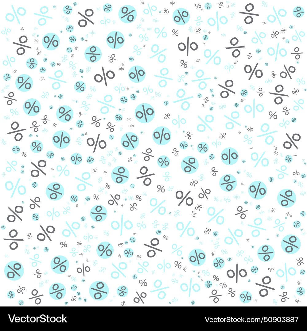 Percent background pattern design Royalty Free Vector Image