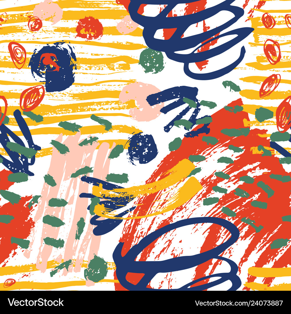 Vivid Paint Splatter Pattern Royalty Free Vector Image