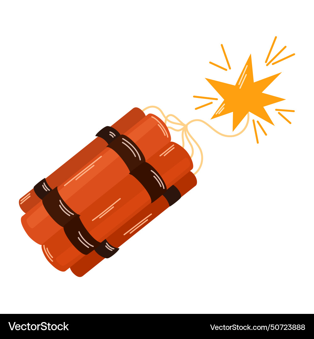 1661 dynamite Royalty Free Vector Image - VectorStock