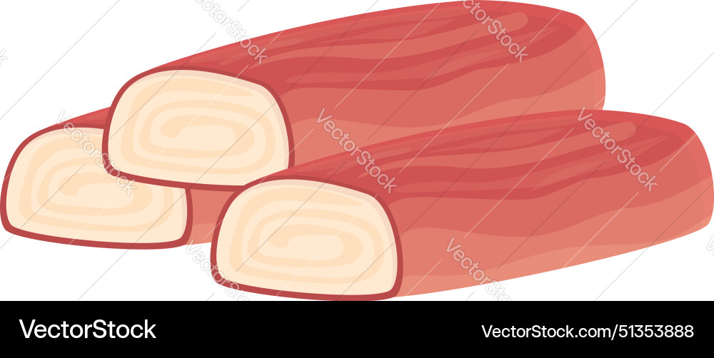 Deli meat sticks Royalty Free Vector Image - VectorStock