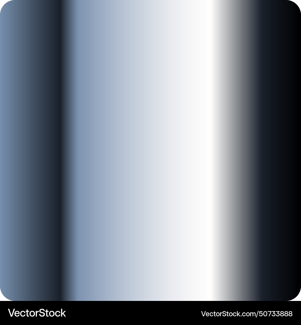 Metal gradient realistic shiny steel chrome Vector Image
