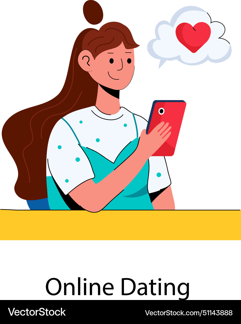 Online dating Royalty Free Vector Image - VectorStock