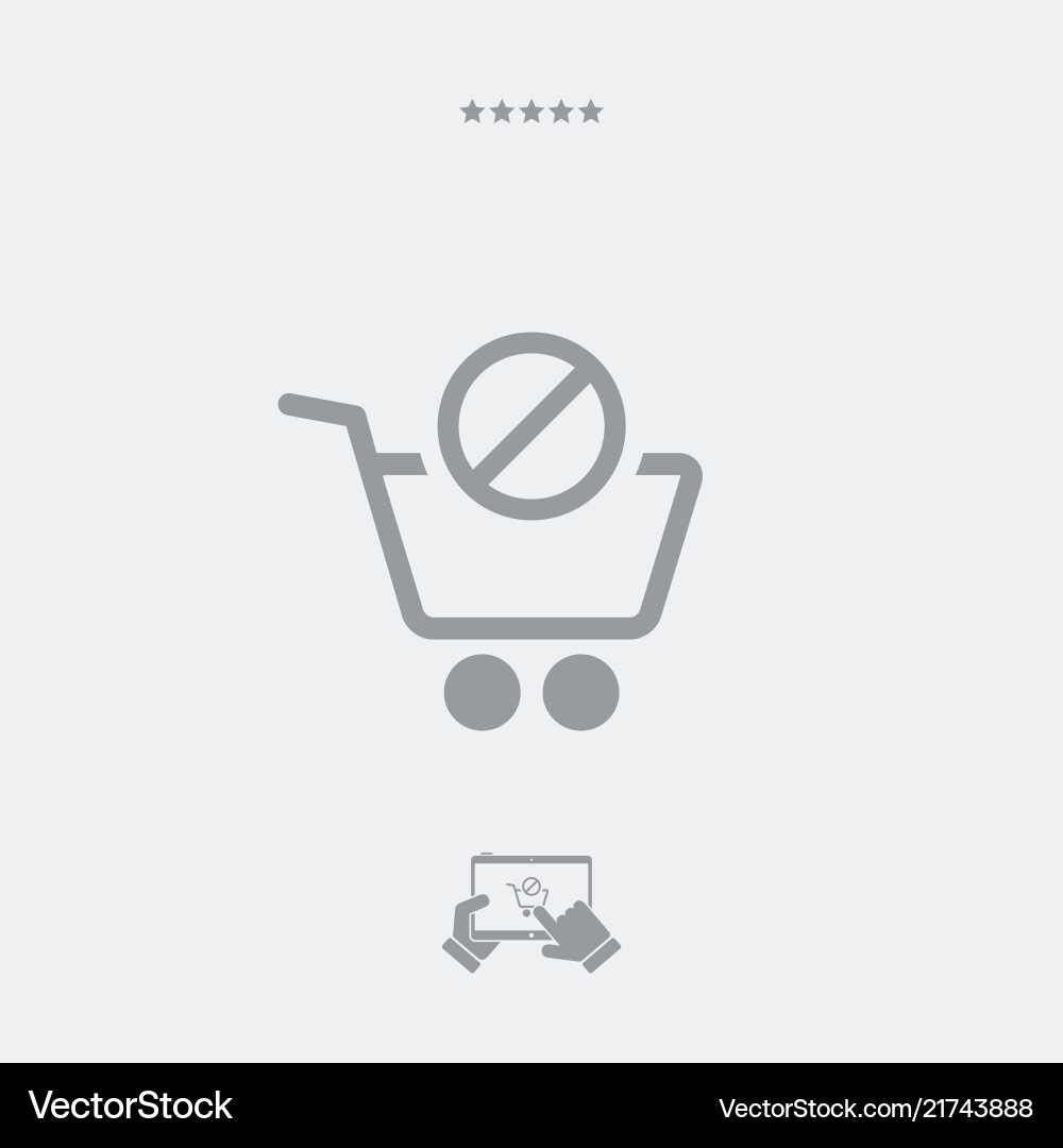Product not available icon Royalty Free Vector Image