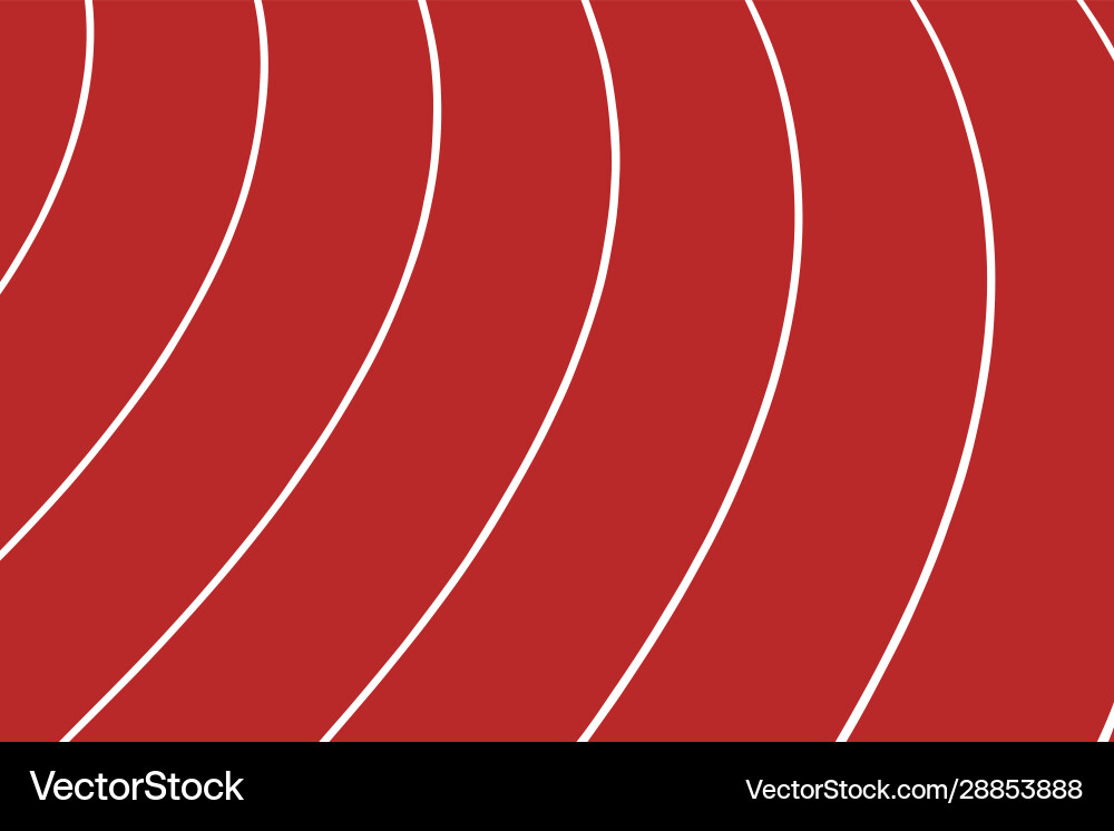 Red track running in stadium Royalty Free Vector Image