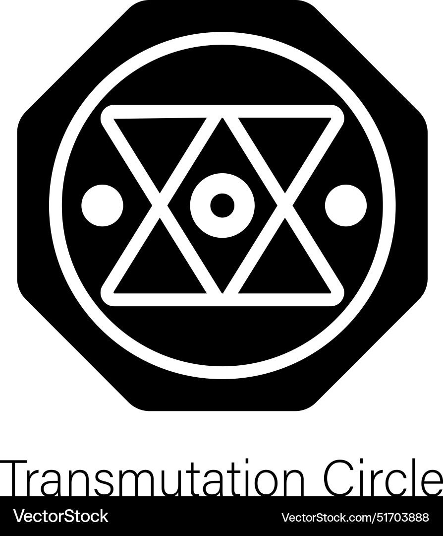 Transmutation circle Royalty Free Vector Image