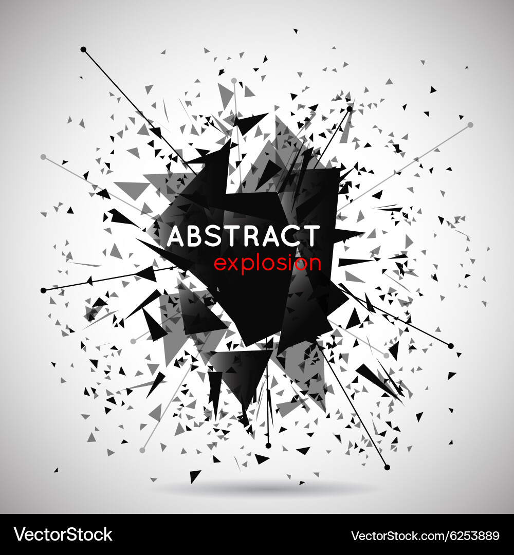 Black Explosion Background Royalty Free Vector Image